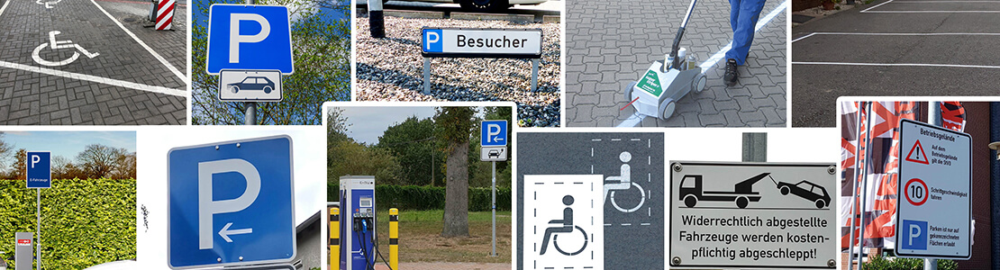Parkplatzschilder im Markierungsshop online bestellen